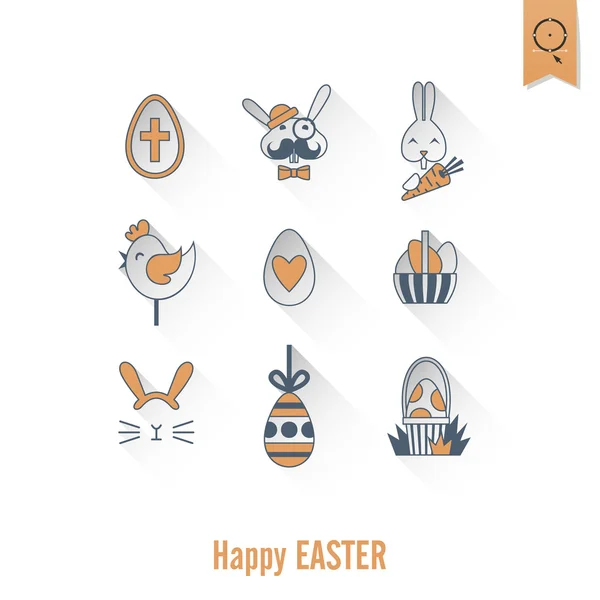 Celebration Easter Icons Stock Vector by ©HelenStock 67088193