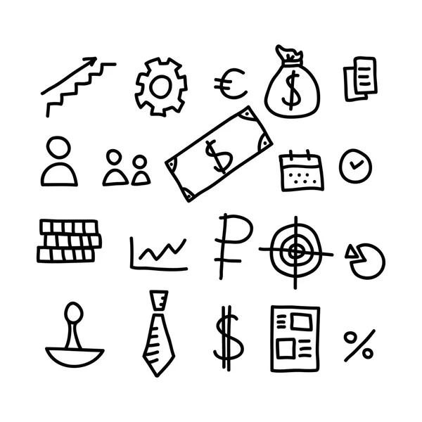 Pictogramas de finanzas imágenes de stock de arte vectorial | Depositphotos