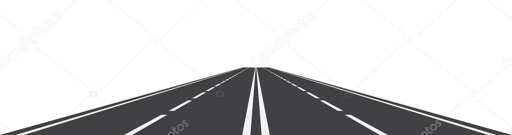 Curved perspective | Perspective of curved road — Stock Vector ...