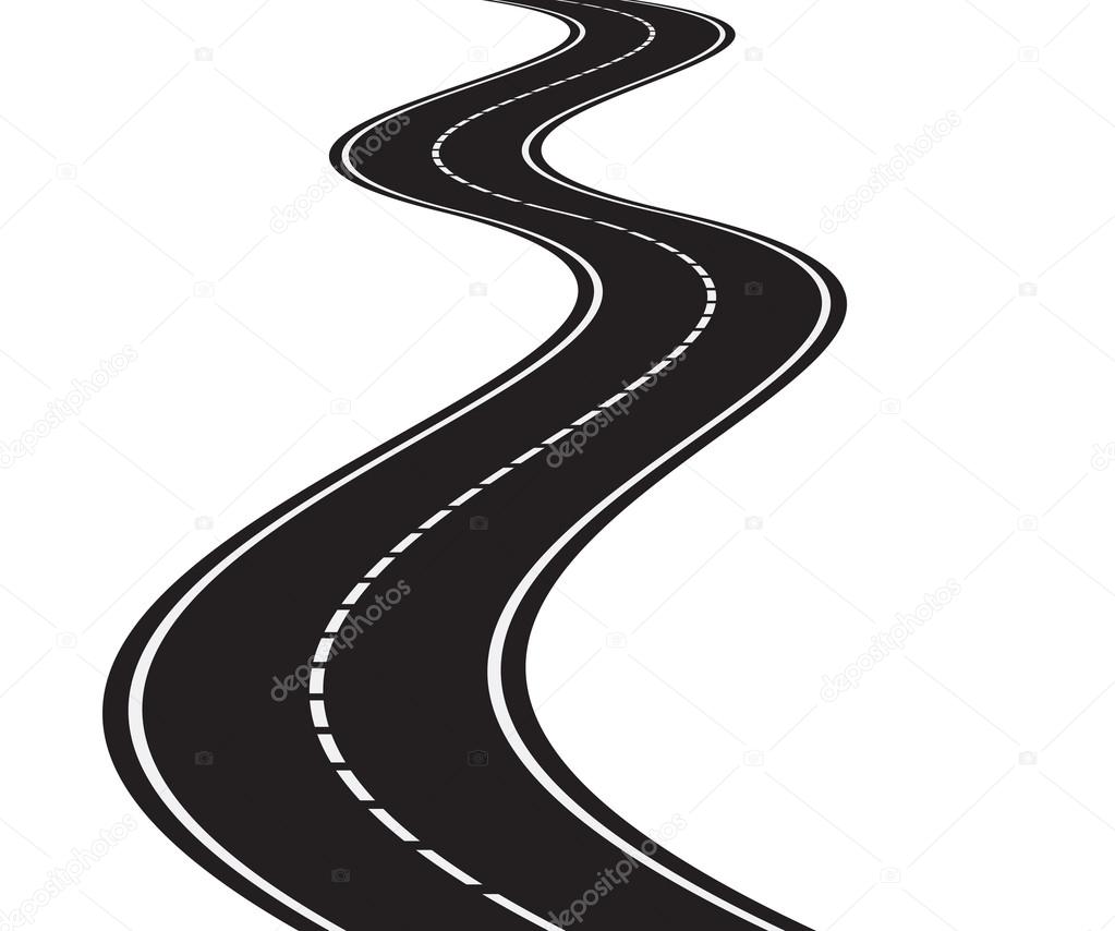 Perspective of curved road Stock Vector Image by ©orelphoto2 #81027710