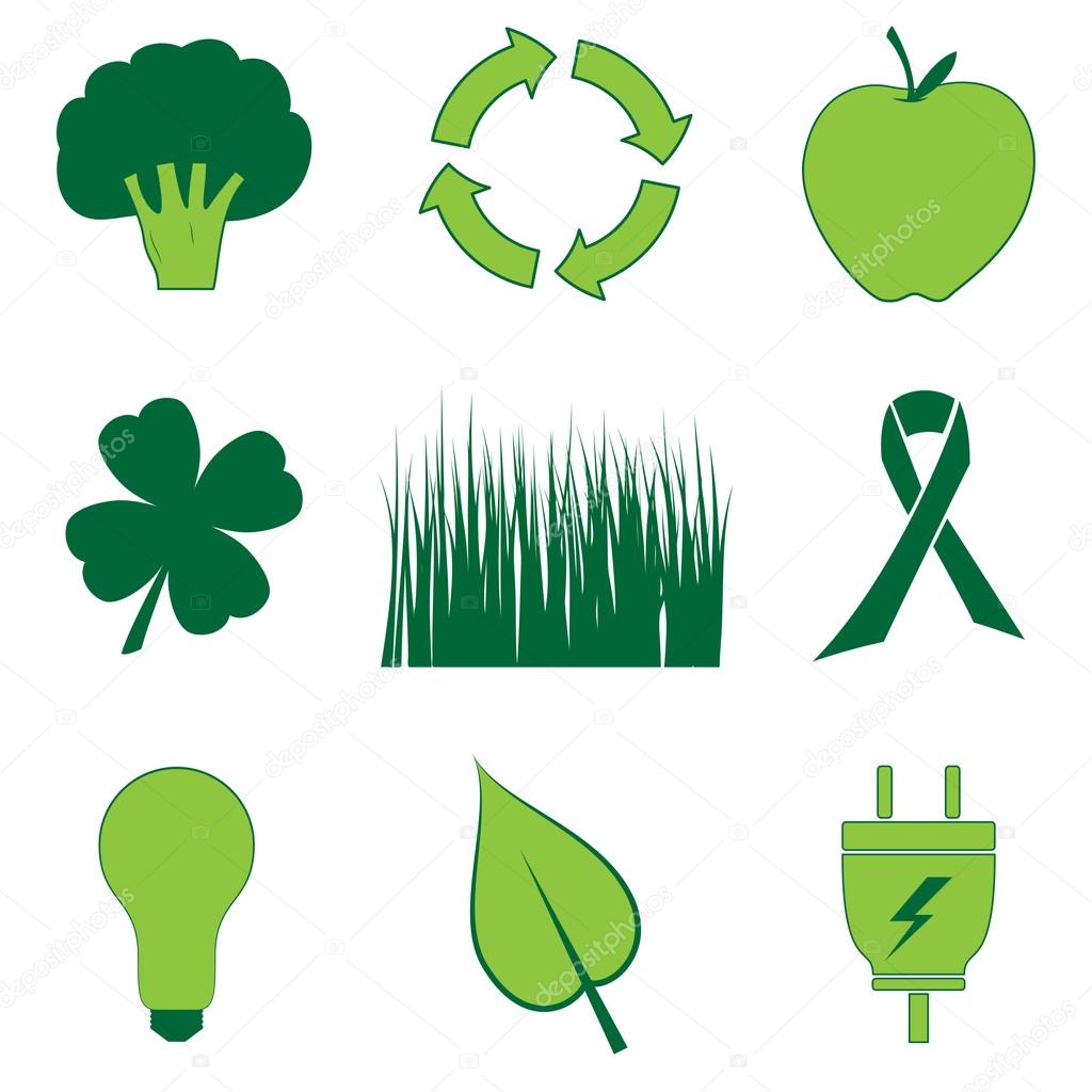 Todas las cosas verdes — Archivo Imágenes Vectoriales © Zethinova1 ...