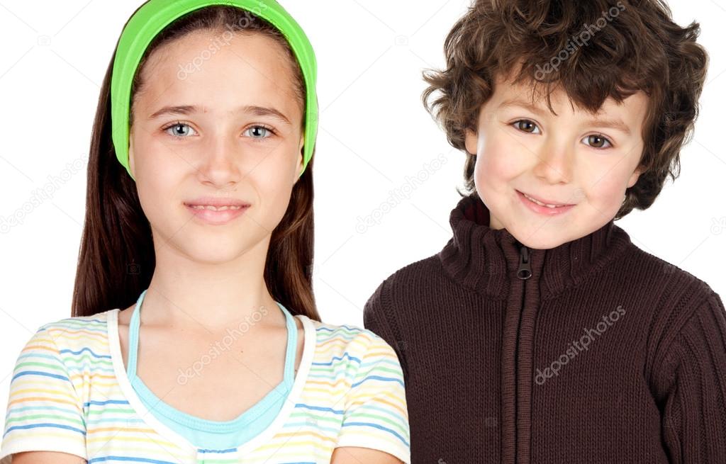 Two happy children jumping at once — Stock Photo © Gelpi #58780133