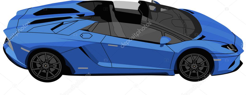 Blue sport car Stock Vector Image by ©Jonatan08 #26791869