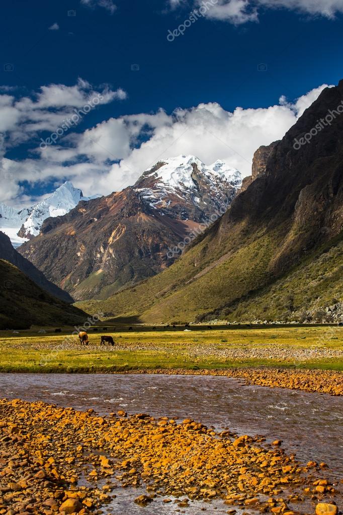 Beautiful mountain scenery in the Andes — Stock Photo © cta88 #80555528
