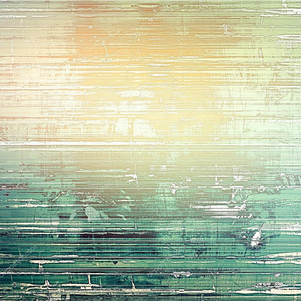 Aged vintage background with grunge design elements and different color ...