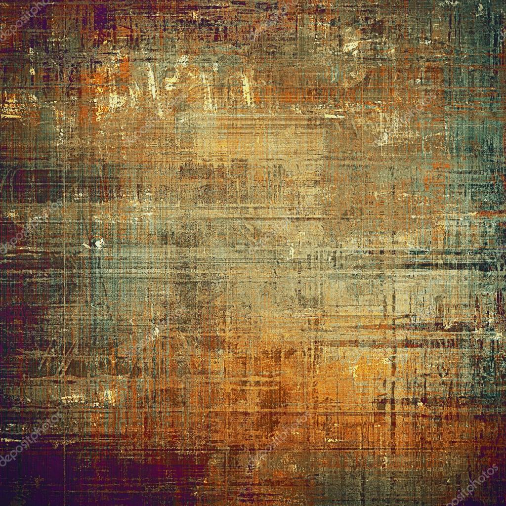 Vintage old retro background with ancient style design elements and ...