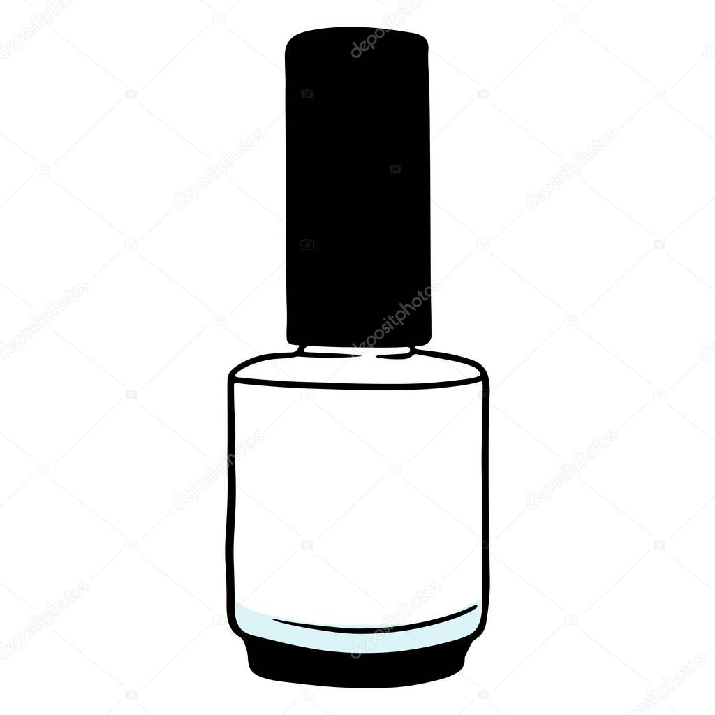 Un frasco pequeño de barniz o barniz de gel. Necesario para el maestro ...