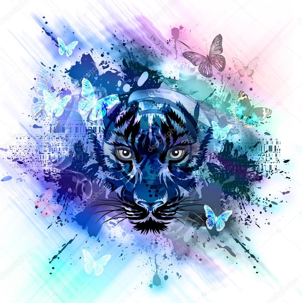Tiger abstract background — Stock Photo © valik4053022 #60850297