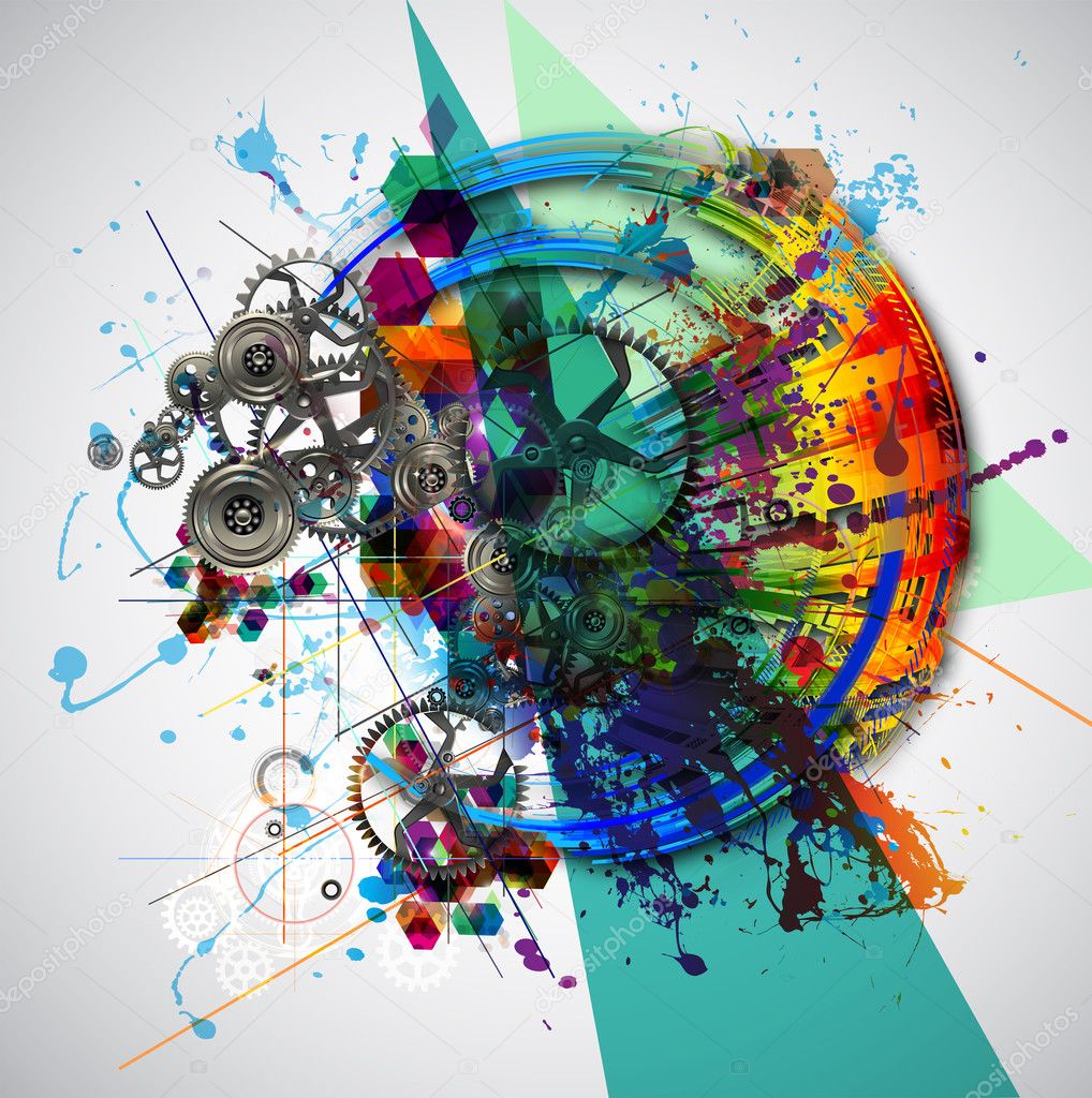 Technical abstract background — Stock Photo © valik4053022 #65589143