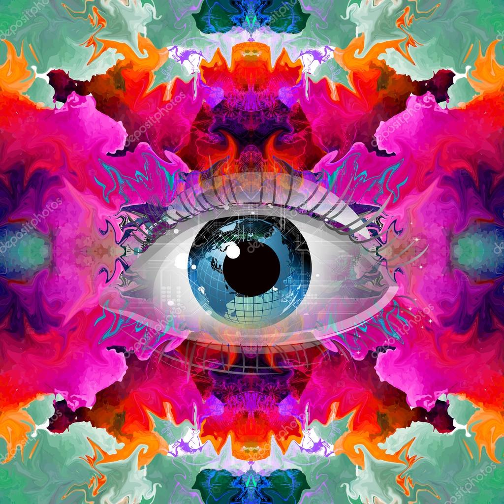 Human eye on mysterious background Stock Photo by ©valik4053022 75195255