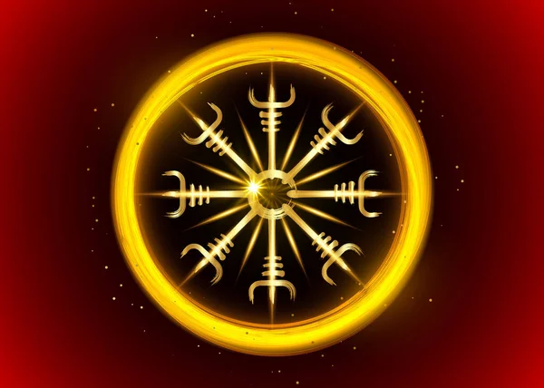 Seven point star or septagram, known as heptagram. Gold Elven or Fairy ...