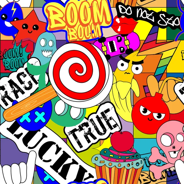 Colorful stickers background Stock Vector by ©shekaka 120228746