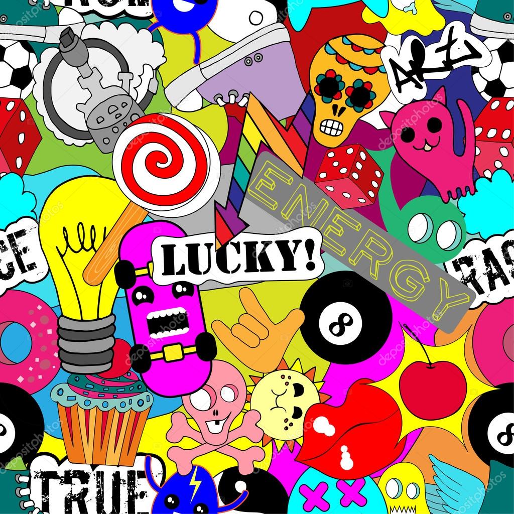 Colorful stickers background — Stock Vector © shekaka #120228308