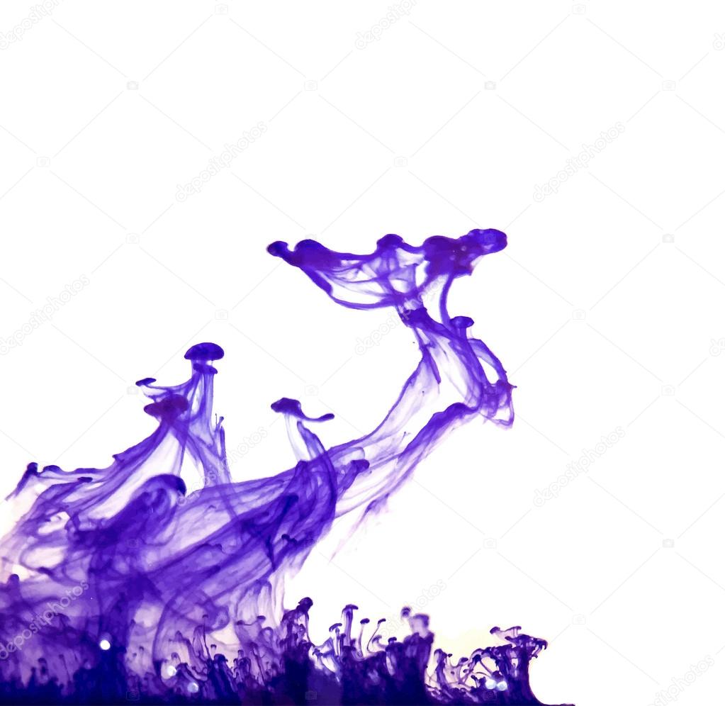 Violet ink in water Stock Vector Image by ©shekaka #71699813