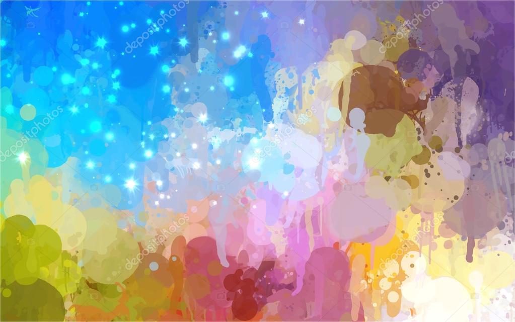 Sky brush strokes with stars — Stock Vector © shekaka #72336573