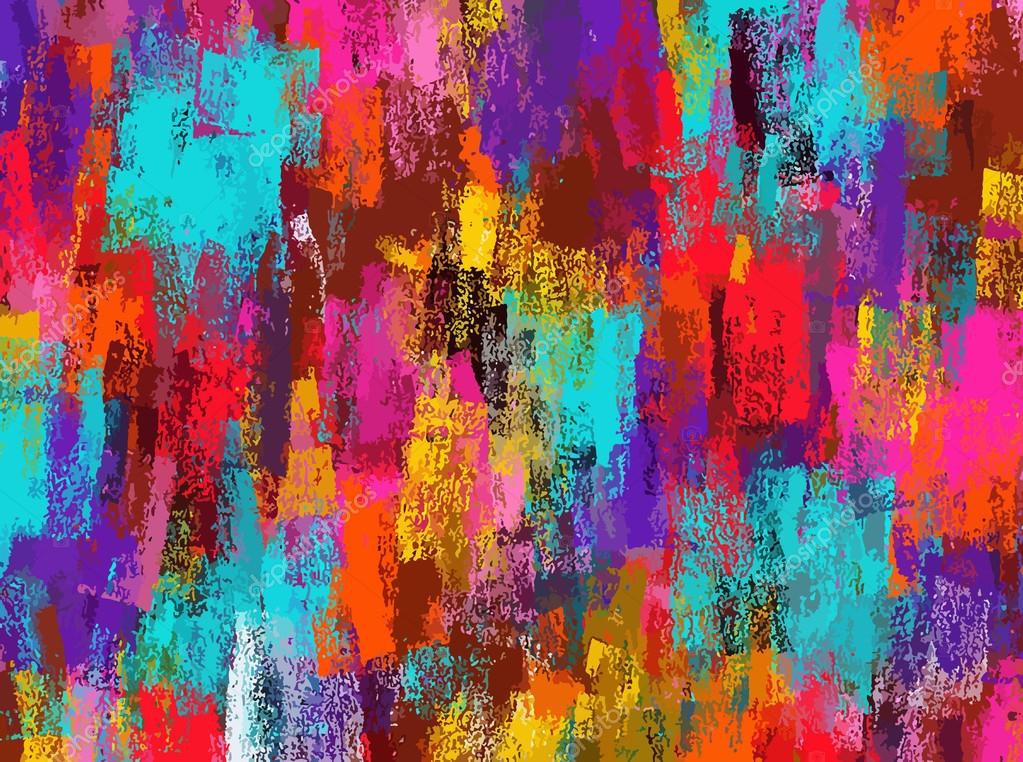 Colorful chalk brush strokes background — Stock Vector © shekaka #81419304