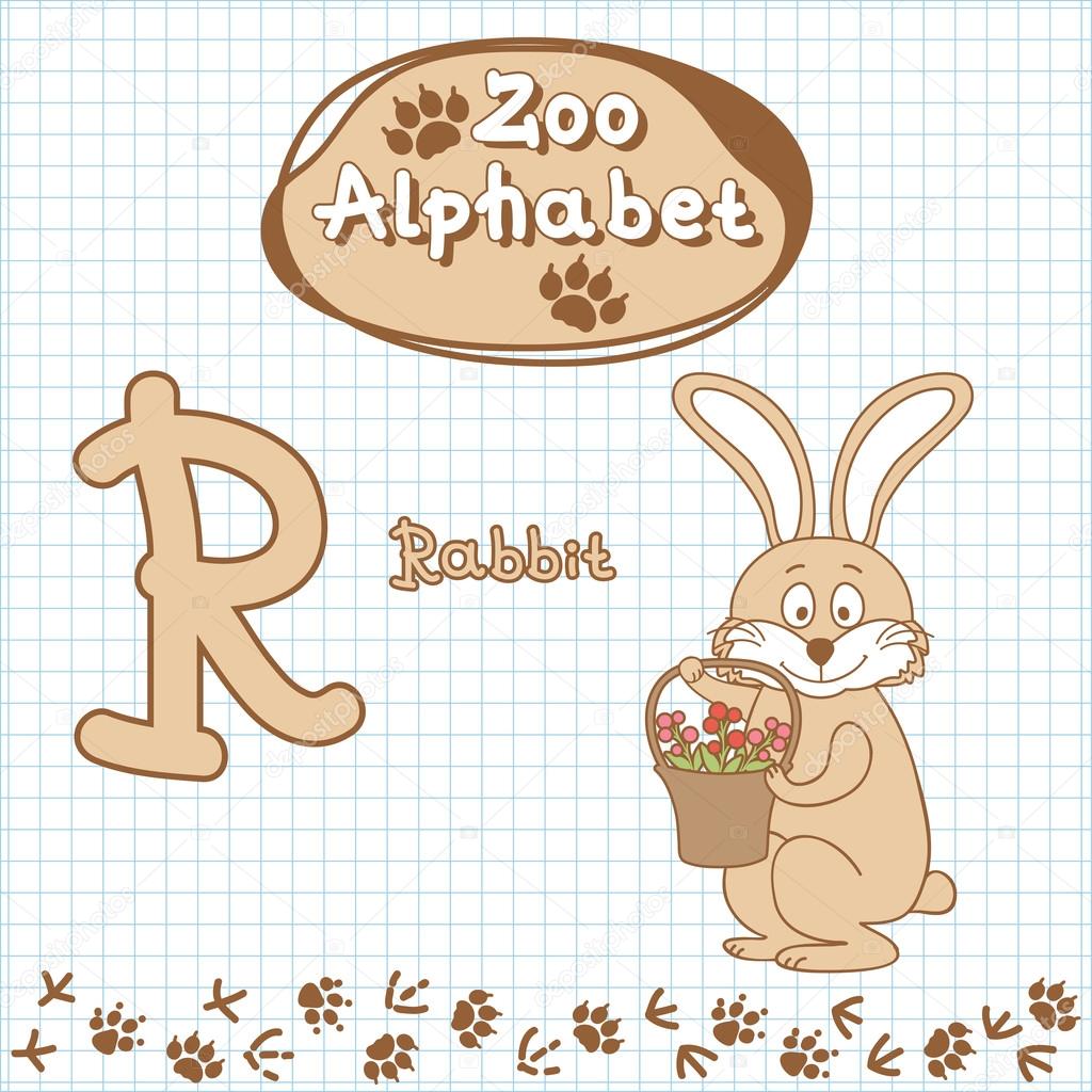 Alphabet with rabbit, letter R Stock Vector Image by ©OSIPOVDIM #53823439