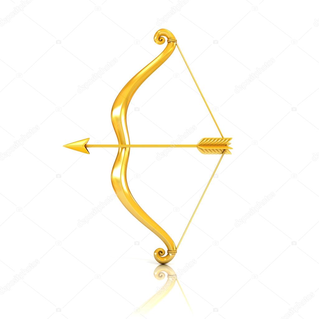 Golden bow and arrow — Stock Photo © koya979 #66756023