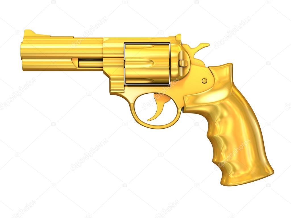 Golden gun Stock Illustration by ©koya979 #73222035