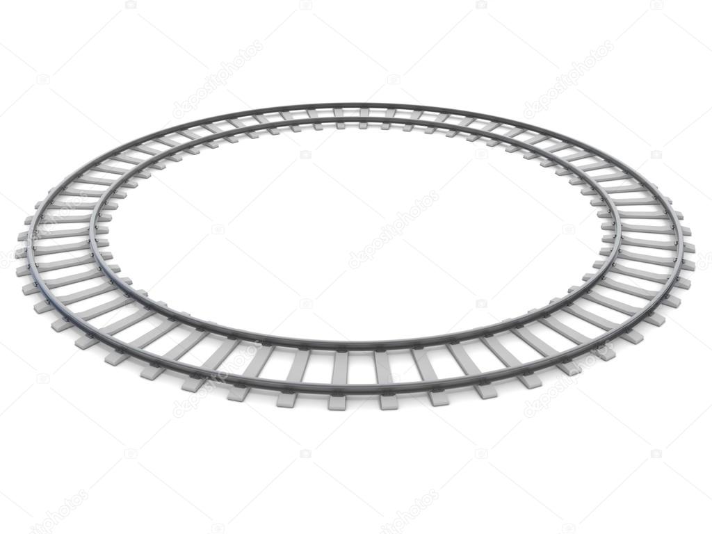 Circle railway track Stock Photo by ©koya979 73609011