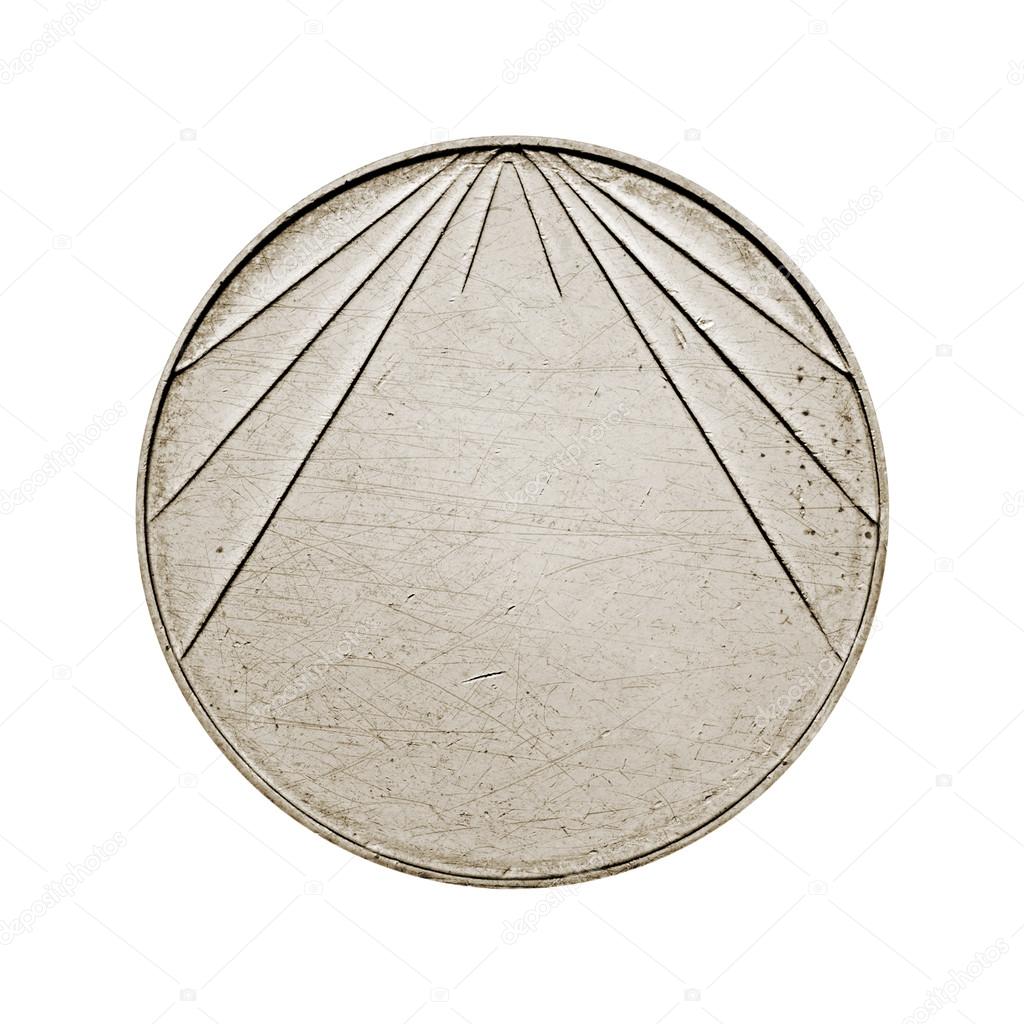 Blank silver coin with stripes Stock Photo by ©mankukuku 63603577