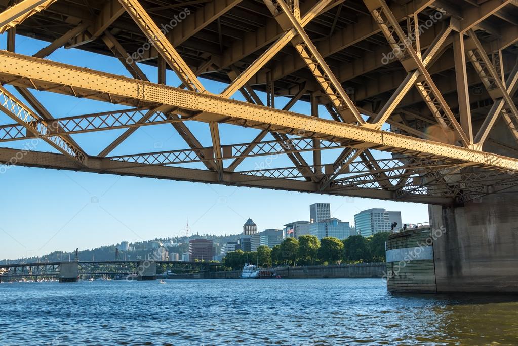 Downtown Portland under Bridge — Stock Photo © jkraft5 #95657640