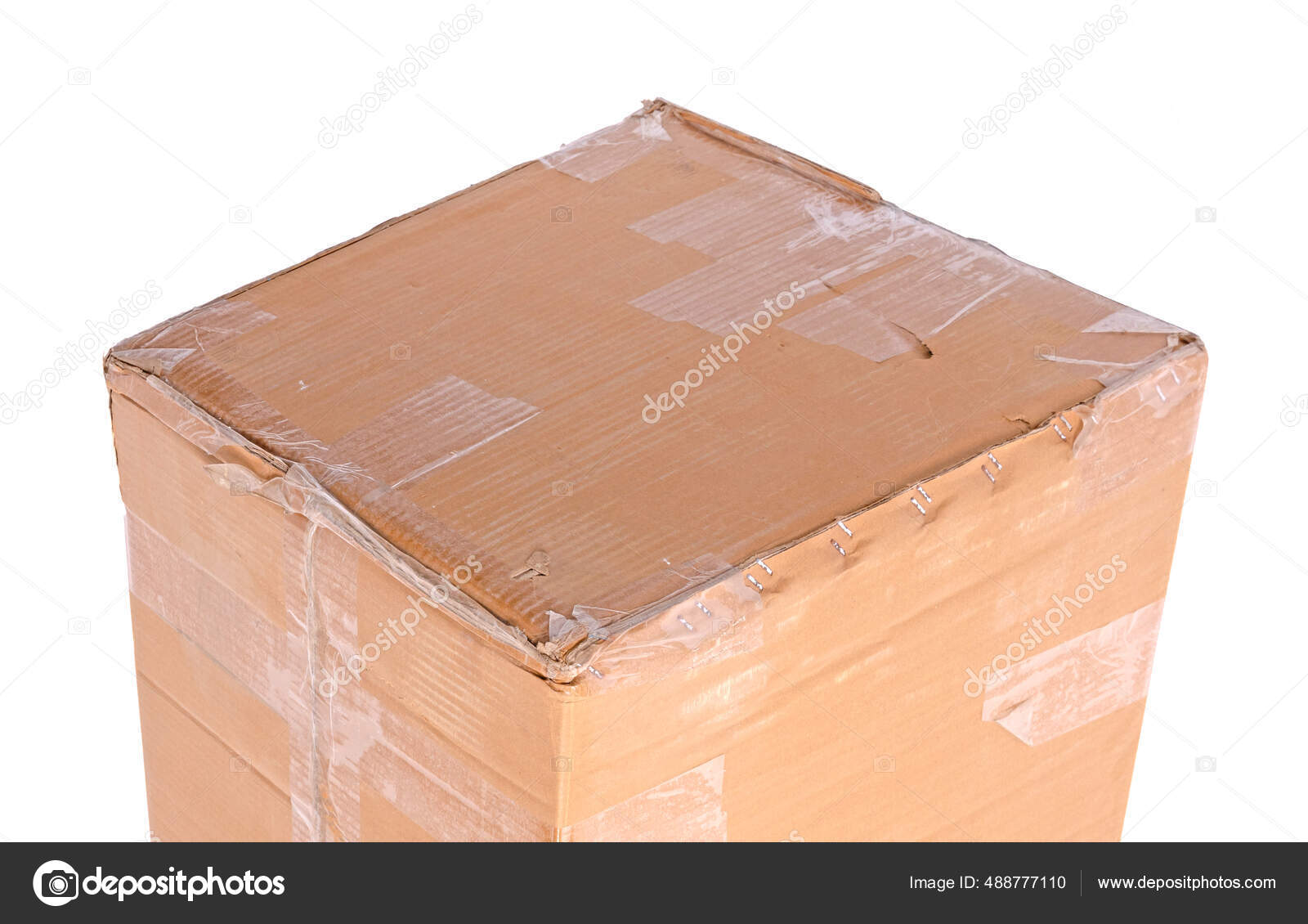 Very Large Cardboard Box Isolated White — Stock Photo © michaklootwijk ...