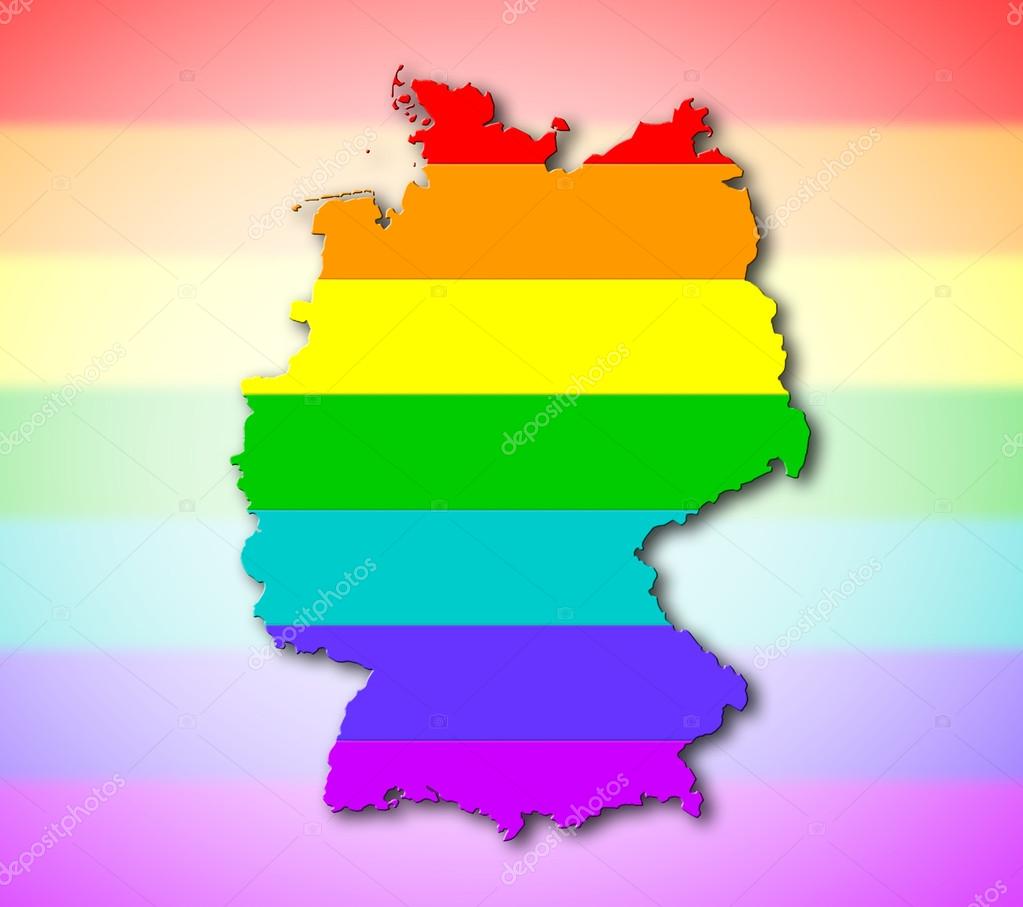 Germany - Rainbow flag pattern — Stock Photo © michaklootwijk #52671003
