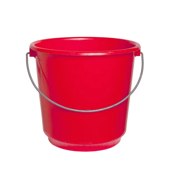Red plastic bucket Stock Photo by ©mbongo 10542798