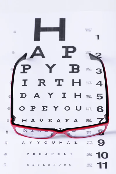 Eyeglasses and eye chart - Stock Image - Everypixel