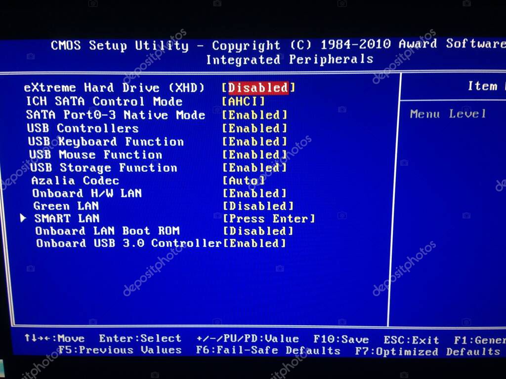 sistema BIOS integrado en la configuración de hardware de computadoras ...