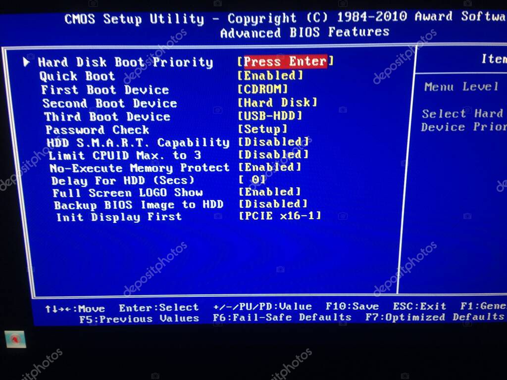 sistema BIOS integrado en la configuración de hardware de computadoras ...