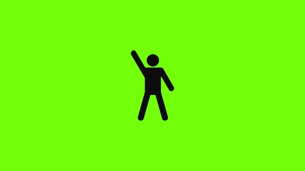 Stick figure stickman icon animation — Stock Video © anatolir #483469572