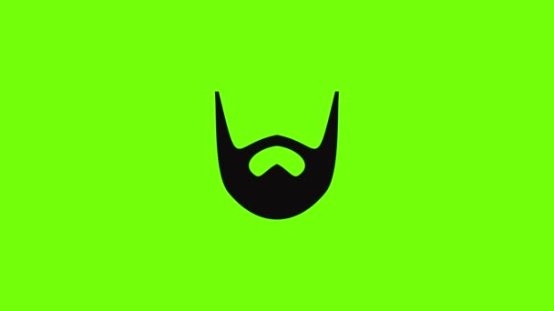 Much beard icon animation — Stock Video © anatolir #483502788