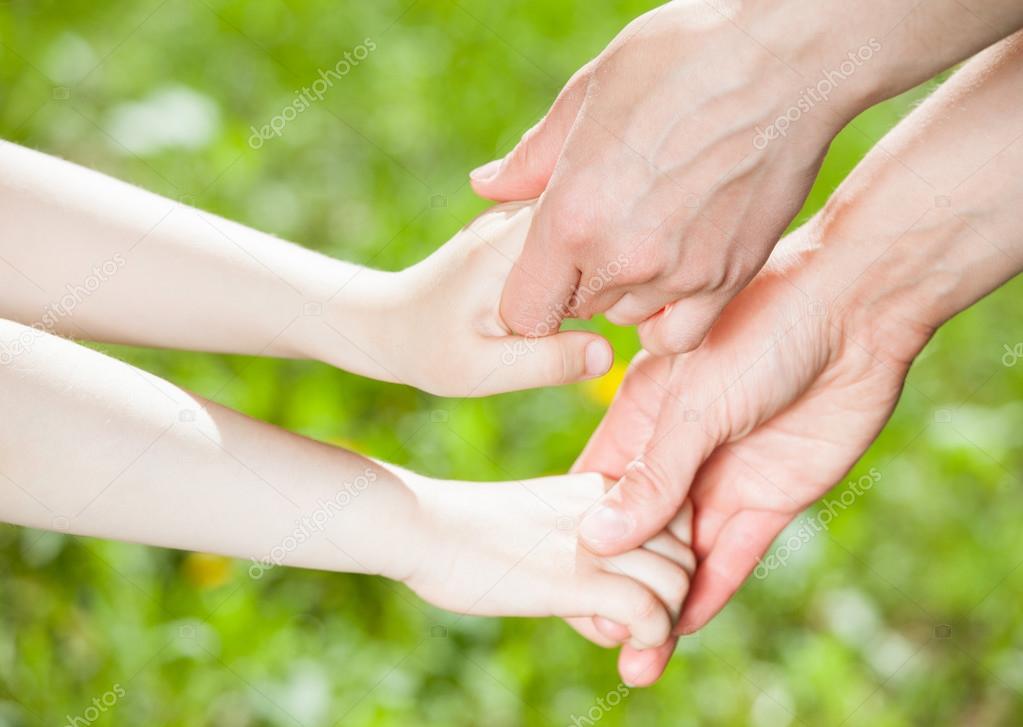 Hands of parent and child holding together Stock Photo by ©zestmarina ...