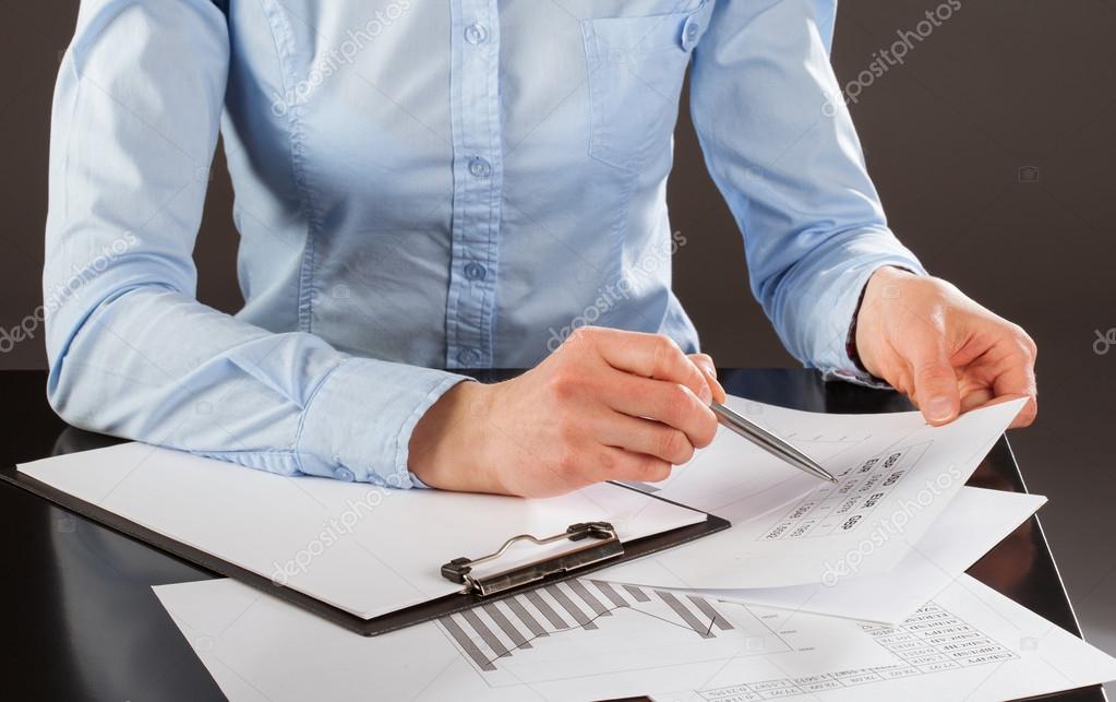 Business analyst working with data Stock Photo by ©zestmarina 64749313