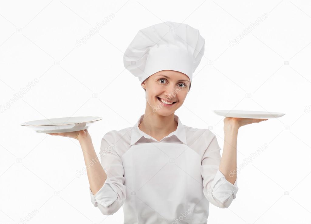 Women With Two Plates Of Food