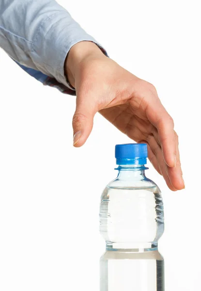 Hand holding bottle of water Stock Photo by ©zestmarina 19932905