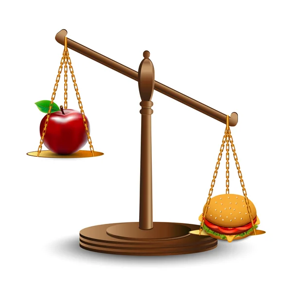 Healthy eating scales decision Stock Vector Image by ©Krisdog #38331461 Healthy eating scales decision Stock Vector Image by ©Krisdog #38331461