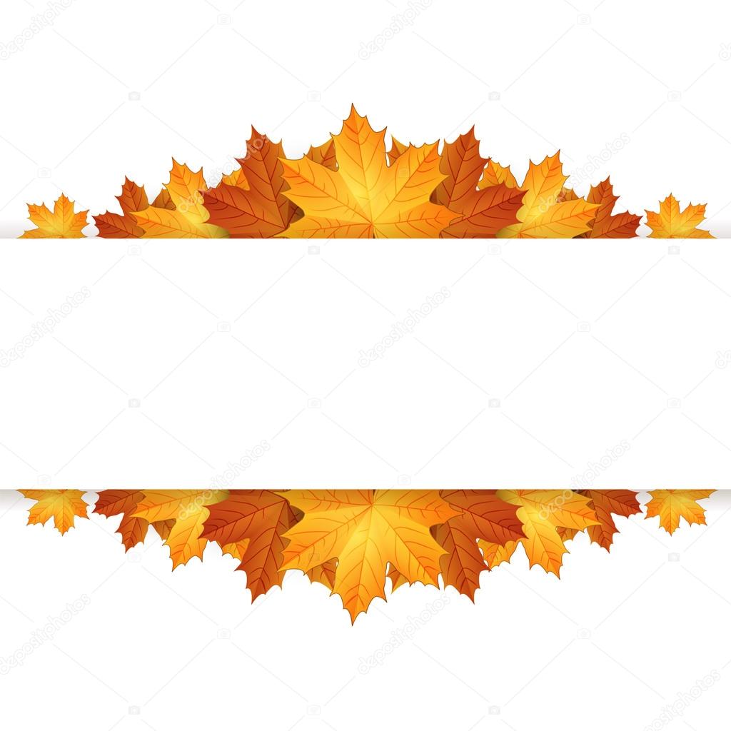 Border of autumn maples leaves. Stock Vector Image by ©gabylya89 #85503206