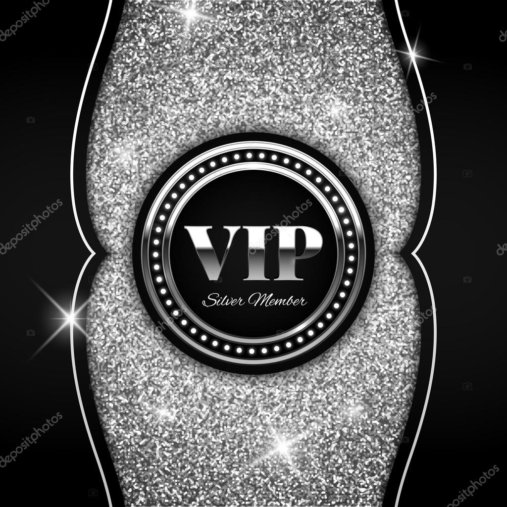 Silver VIP lettering Stock Vector Image by ©littlepaw #66275617