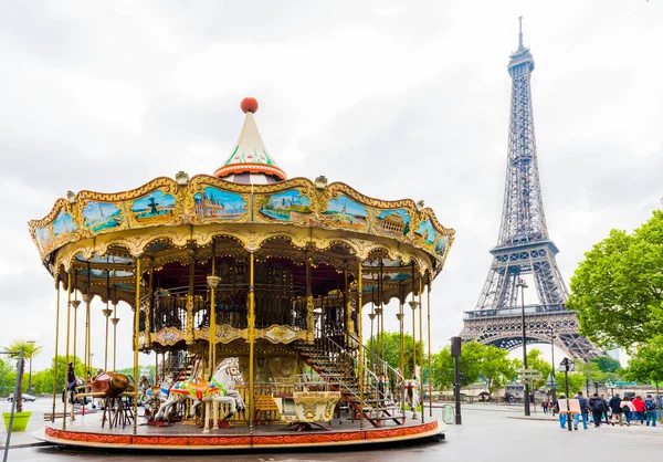 Eiffel tower carousel Stock Photos, Royalty Free Eiffel tower carousel Images | Depositphotos