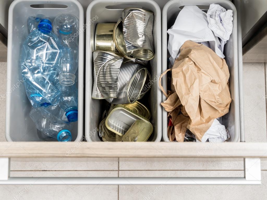 Household garbage segregation — Stock Photo © pryzmat #68923915