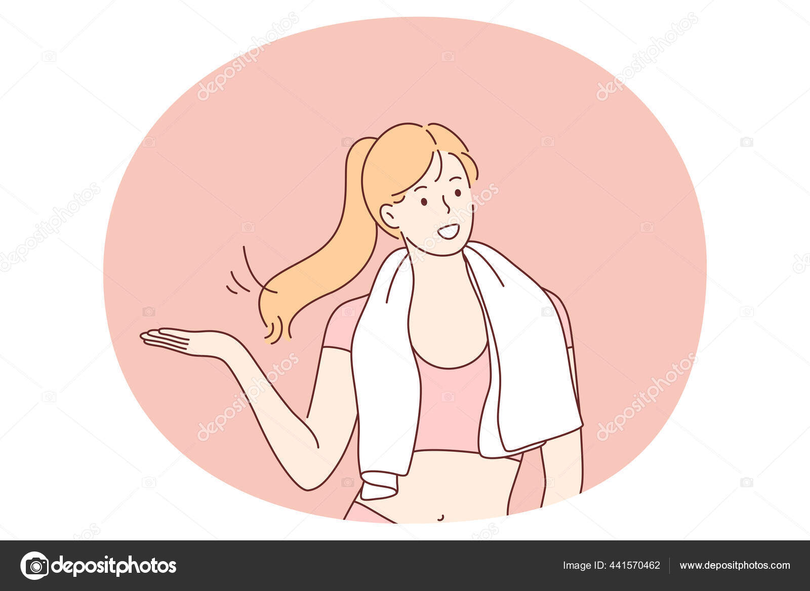 Sport, healthy lifestyle, good shape concept Stock Vector Image by ...