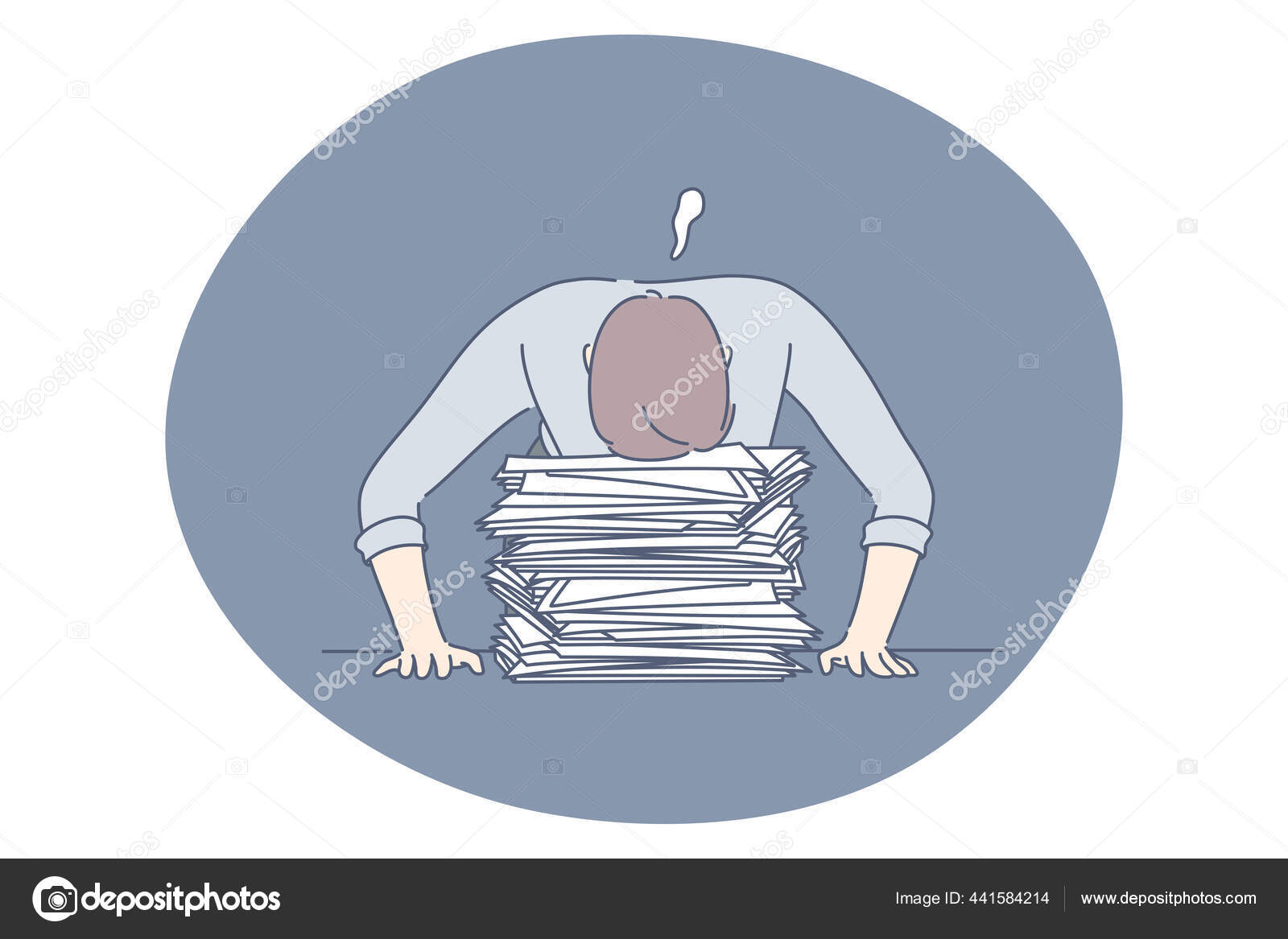 Burnout, overload, overwork concept Stock Vector Image by ©little ...