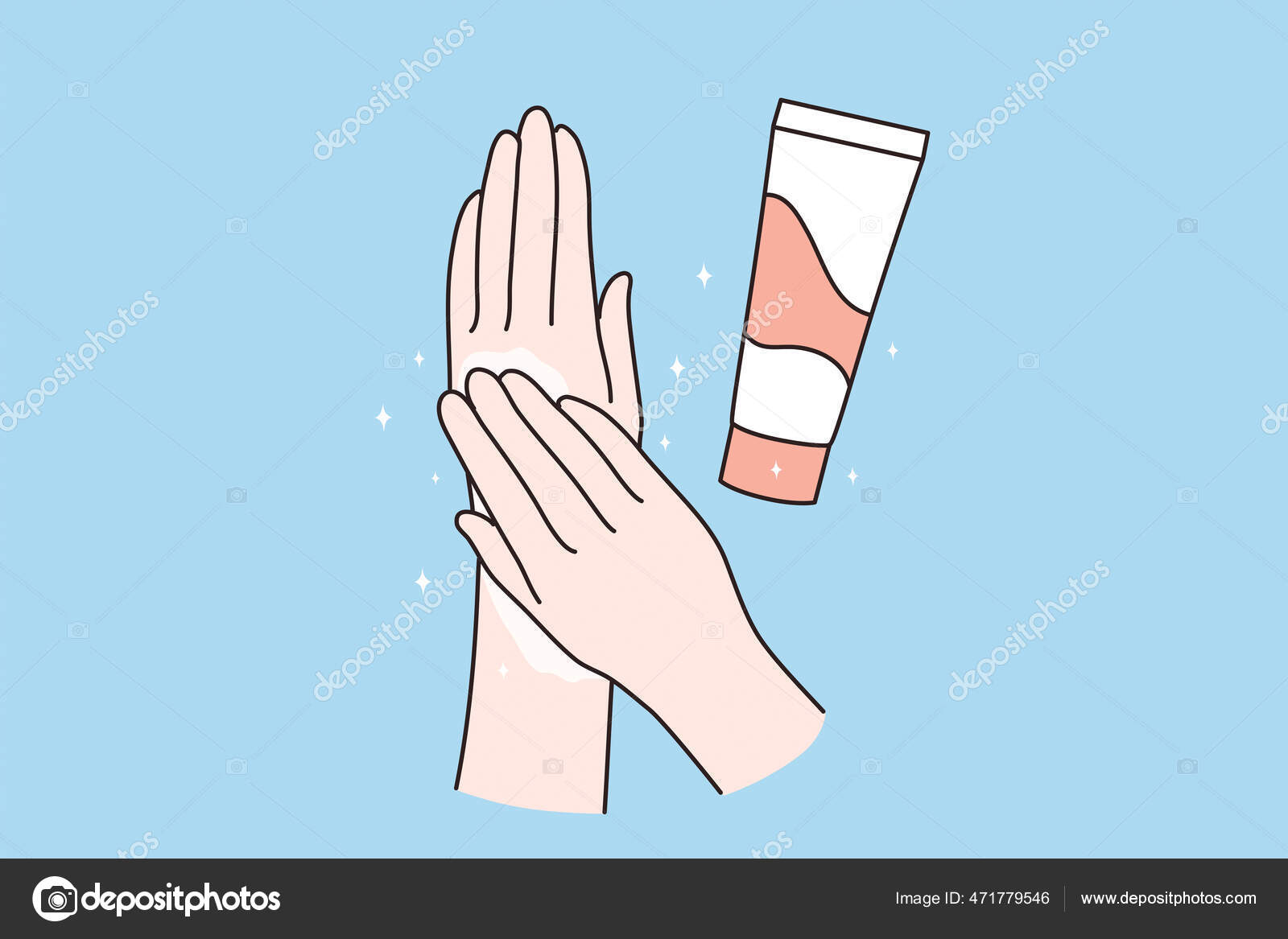 Skincare, hand cream concept. Stock Vector by ©little_prince 471779546