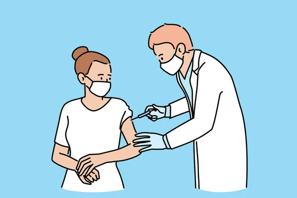 Getting A Shot Clipart