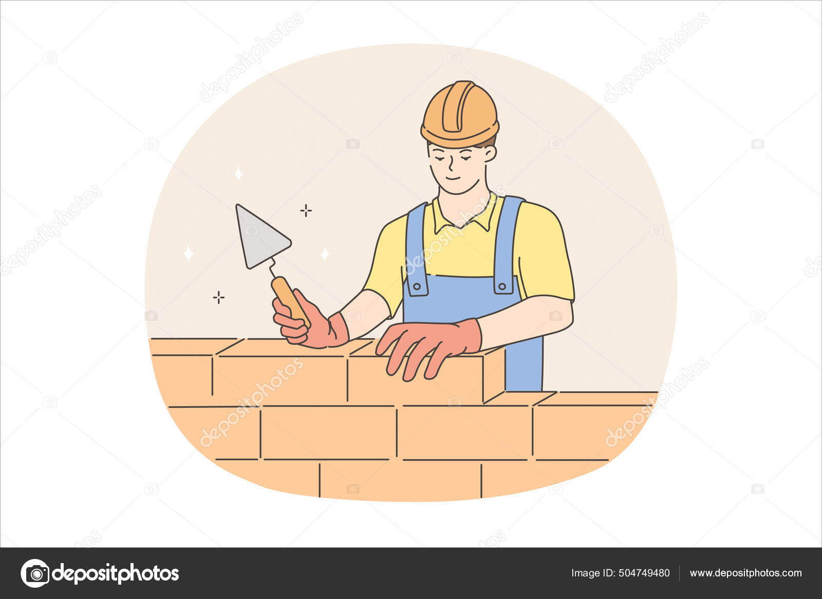 Builder man during work concept Stock Vector Image by ©little_prince ...
