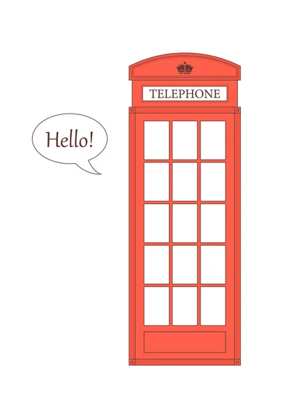 london red phone booth vector illustration — Stock Vector © kontur-vid ...