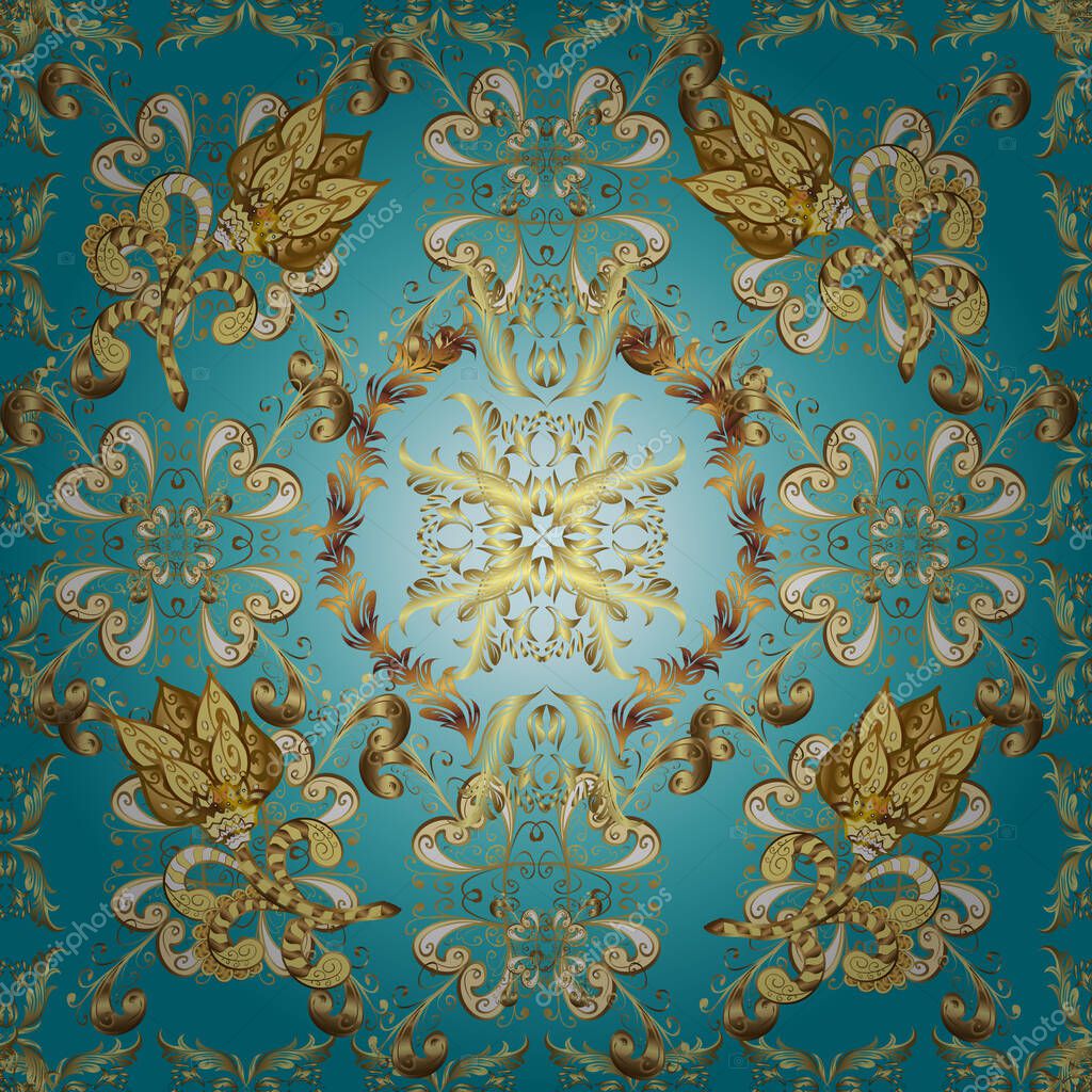 Ilustración vectorial. Ilustración en colores amarillo, azul y neutro ...